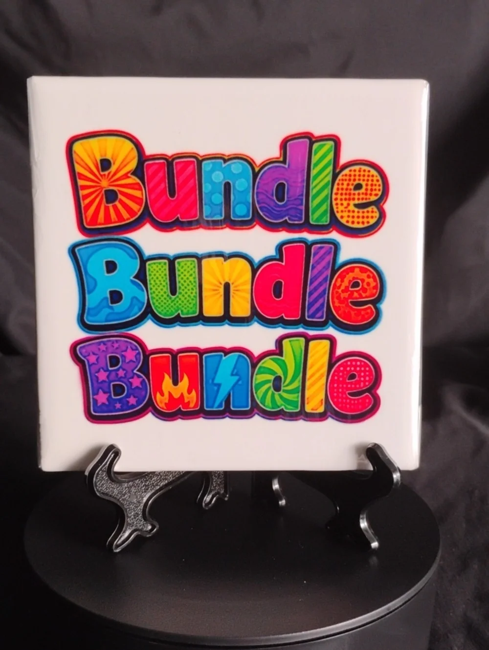 Hand Crafted | Art | Colorful Bundle Tile Art Plaque | Poshmark
